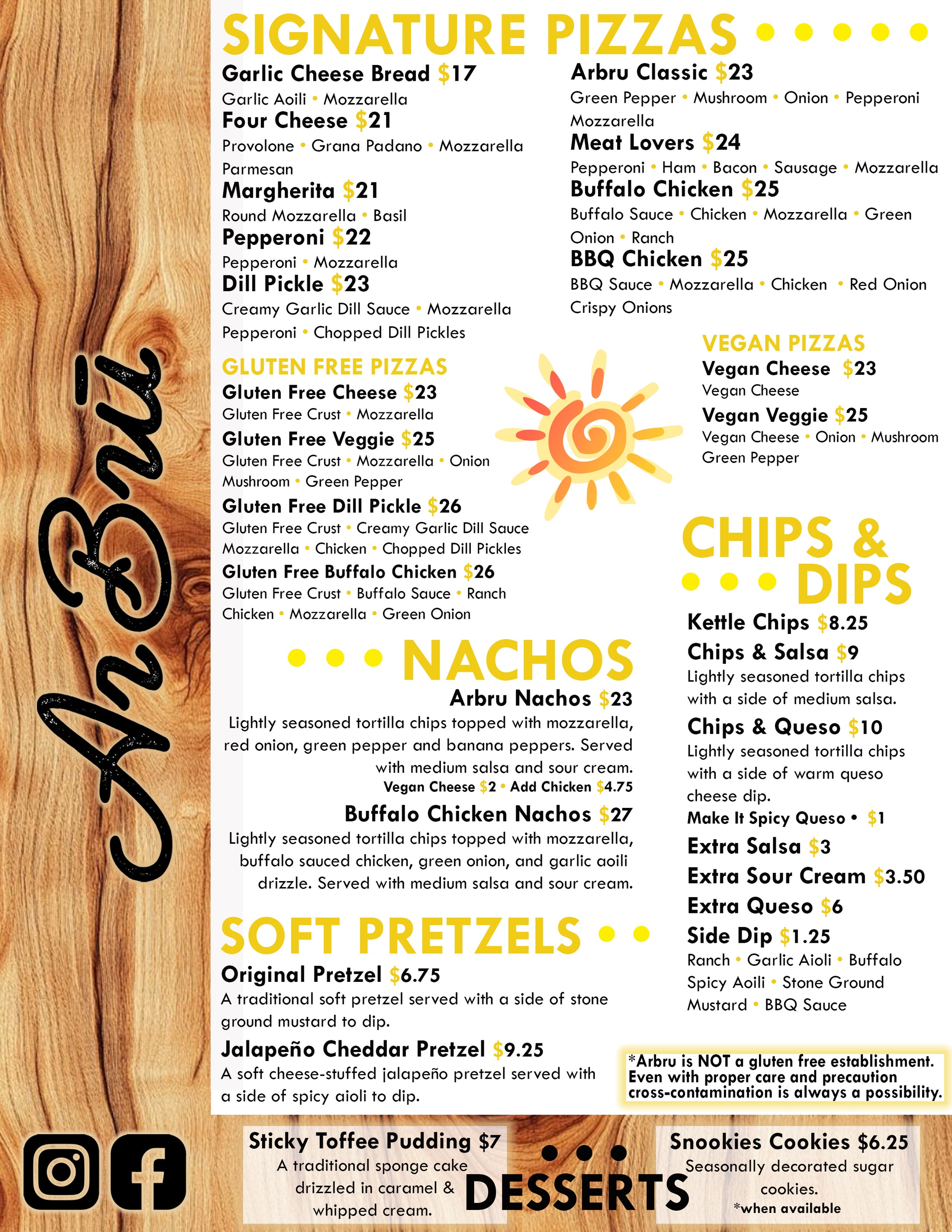 Menu – Arbru